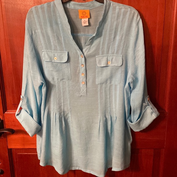 Ruby Rd. | Tops | Ruby Rd Sky Blue Top | Poshmark